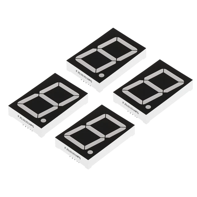4pcs Common Cathode 7 Segment 10 Pin 1 Digit 6v Led Display Digital Tube Green 19 45 Picclick Au
