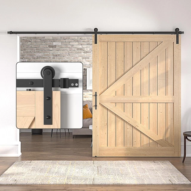 335CM SCHIEBETÜRBESCHLAG, SCHIEBETÜR Komplettset, Schiebetür Schiene, Schwarz Sc EUR 137,87 ...