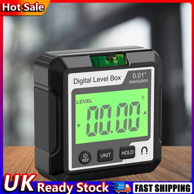 DIGITAL ANGLE PROTRACTOR Inclinometer Magnet 90 Degree Ruler Level ...