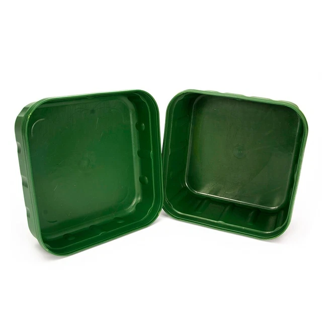 BREATHABLE FISHING MAGGOT Bait Boxes with Stackable Design Green Color ...