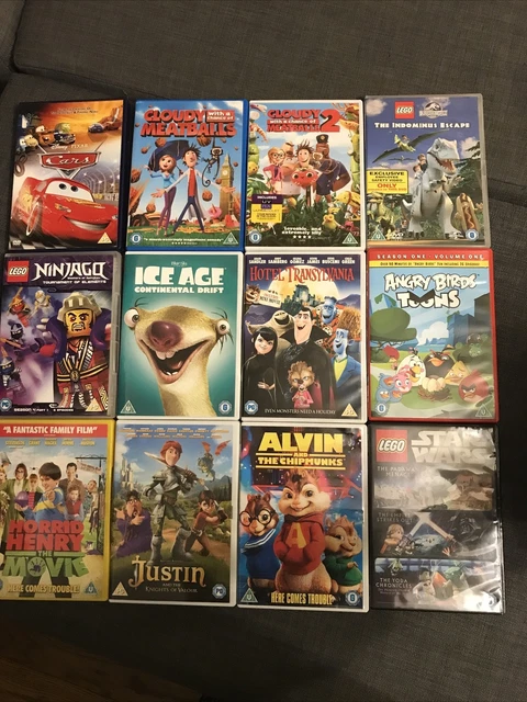 12 CHILDREN'S DVD Bundle Family Kids Disney DreamWorks Pixar Lego FREE ...