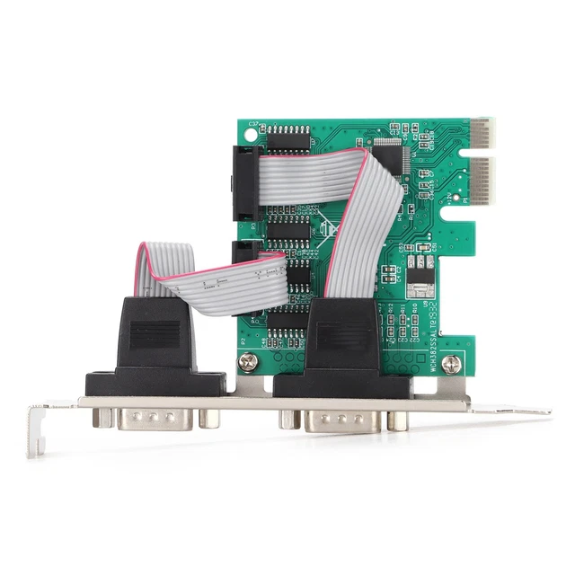 PCIE SERIAL CARD 2 Ports Plug and Automatic Identification PCIE ...