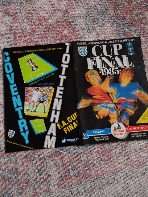 1985 & 1987 FA Cup final programmes £3.84 - PicClick UK