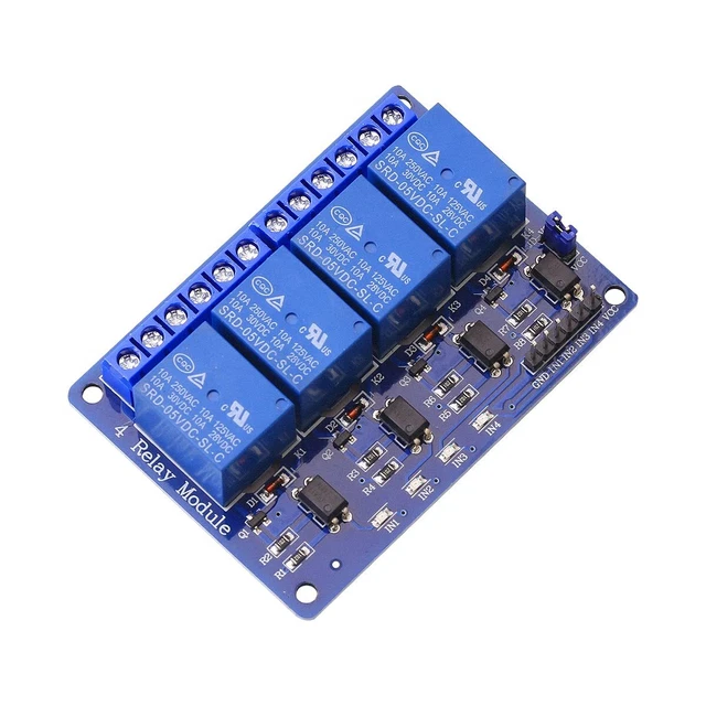 DC RELAY MODULE 4 Channel 5V Optocoupler Compatible R3 1280 STM32 Pi ...