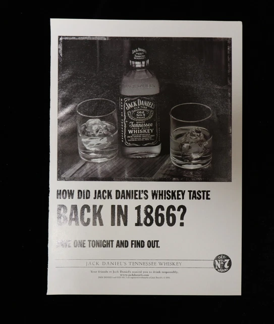 JACK DANIELS WHISKY A4 Size Poster Magazine Advert £3.95 - PicClick UK