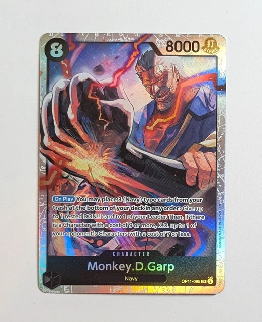 MONKEY.D.GARP OP11-095 SUPER Rare Garp Holo Foil One Piece TCG Card Game NM $5.00 - PicClick CA