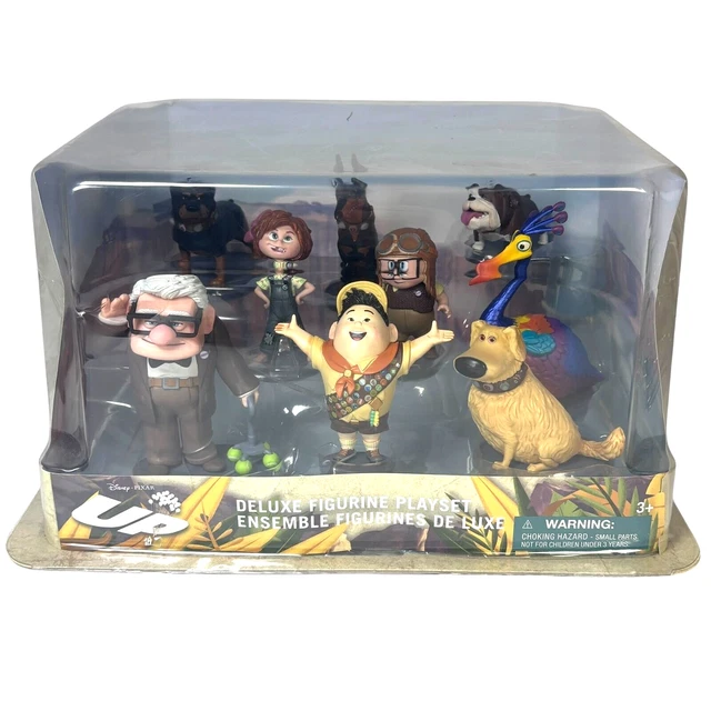 DISNEY PIXAR UP Deluxe Figure Set 9 PVC Figurine Playset Carl Dug ...