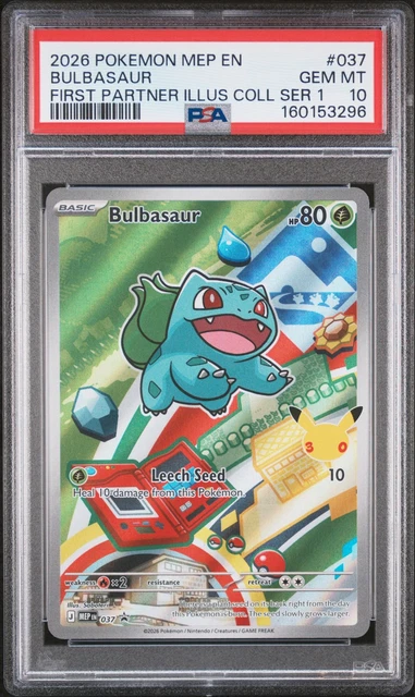 2026 POKEMON FIRST Partner Illustration Collection Series 1 Bulbasaur ...