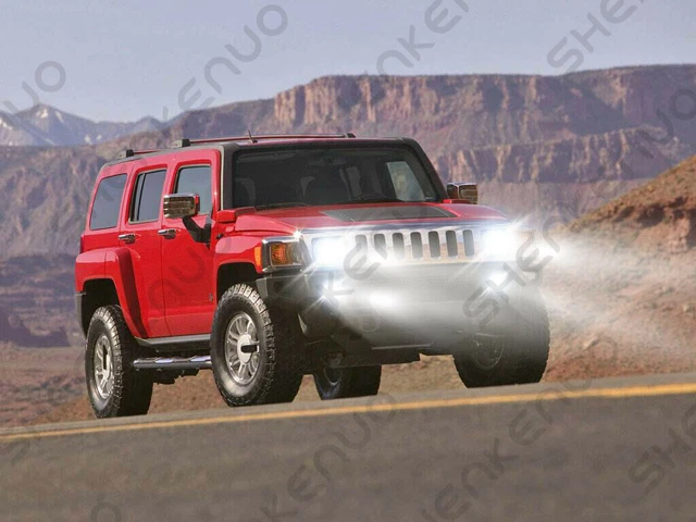 FOR HUMMER H3 2006-2010 LED Headlight Hi/Lo + Fog Light Bulbs Combo Kit ...