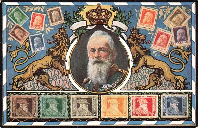 727276) AK BAYERN Prinzregent Luitpold mit Briefmarken Abb. EUR 7,99 ...