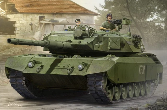 LEOPARD C1A1 MBT 1:3 5 Tank Plastique Model Kit Hobby Boss EUR 75,29 ...