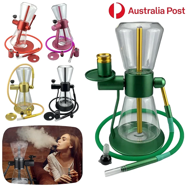 GRAVITY HOOKAH WATER Smoking Pipe 360 Rotating Cigarette Tobacco Glass ...