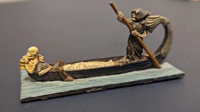 VINTAGE CHARON UNDERWORLD Ferry Boat Radcliffe Pewter Figurine ...