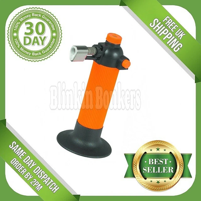 BUTANE GAS TORCH Small Mini Wireless Blow Lamp Cook Chef Soldering ...