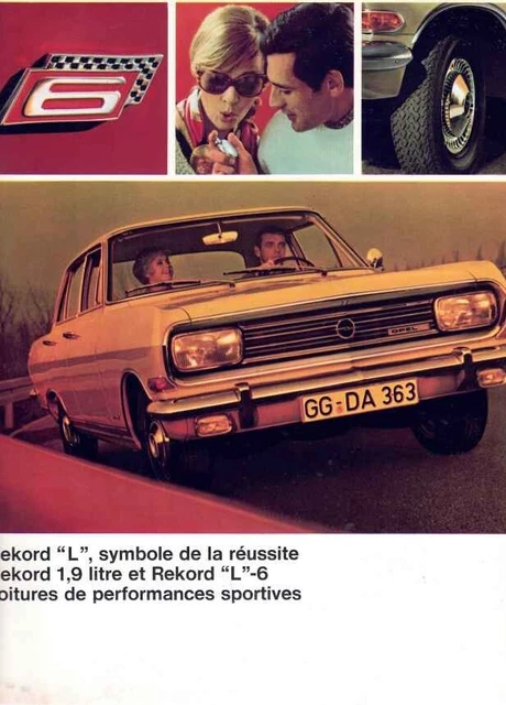 CATALOGUE BROCHURE OPEL Rekord 1965 France EUR 17,00 - PicClick FR