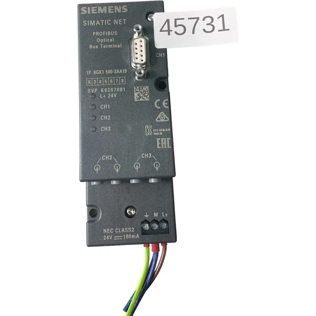 TERMINAL DE BUS Optique Profibus Net Simatic Siemens 6Gk1 500-3Aa00 EUR ...