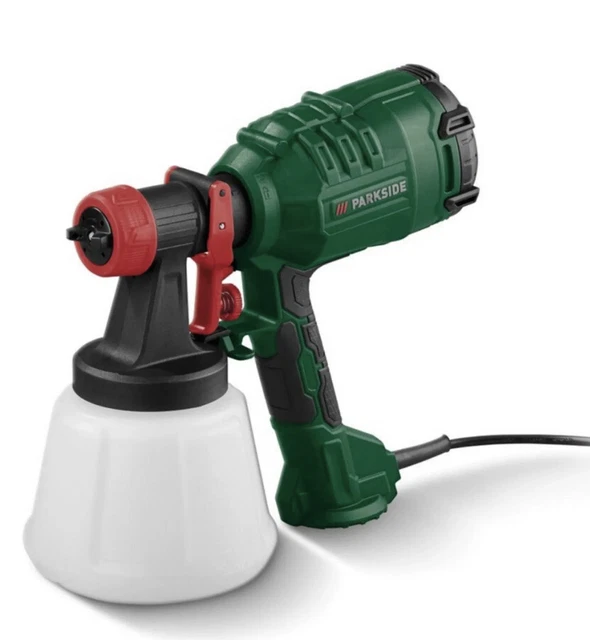 PARKSIDE HVLP PAINT Spray Gun 450W Paint Sprayer 950ml Handheld Gun ...