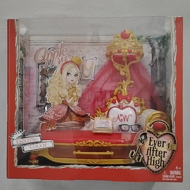 EVER AFTER HIGH FAINTING COUCH Playset Mattel 2013 APPLE WHITE NIB NEW ...