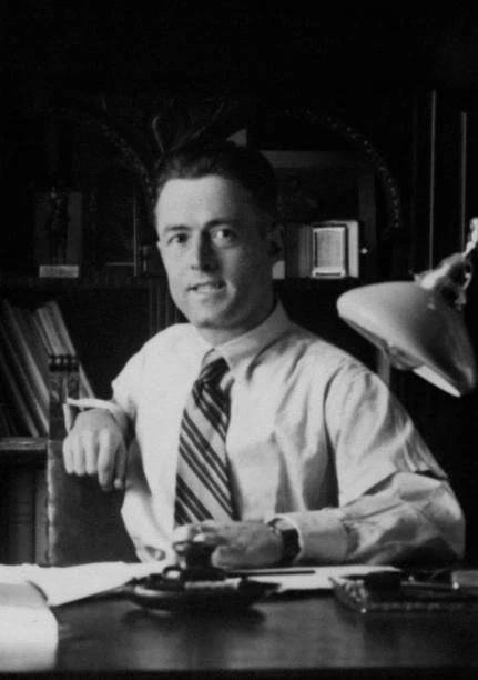 ITALIAN POET AND dramatist Ugo Betti sitting at the desk 1920s Old ...