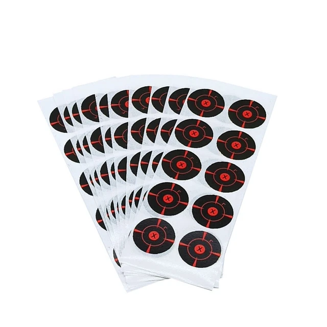 AUTOCOLLANTS CIBLES PAPIER cible autocollants cibles 100 × noir/rouge ...
