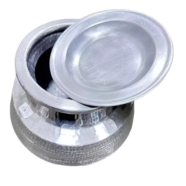 ALUMINIUM ANCIENT INDIAN Curry, Rice,Veg Cooking Vessel Deig Degchi Pot ...