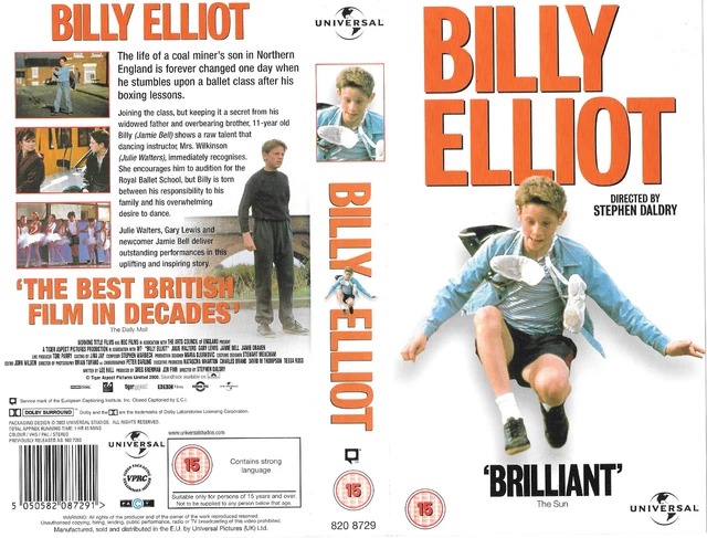 BILLY ELLIOT VHS video (COVER ONLY) £5.92 - PicClick UK