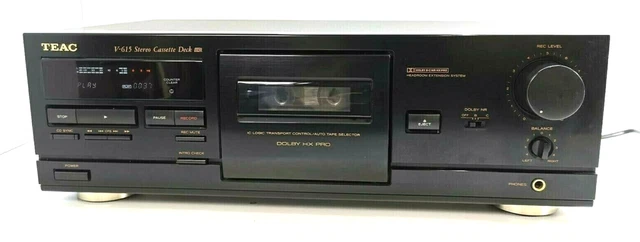 TEAC V-615 SINGLE Cassette Tape Deck - Dolby B,C,HX Pro ** SERVICED ...