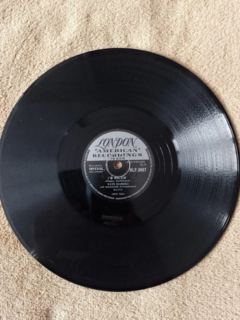FATS DOMINO---I'M WALKIN'---78 rpm shellac record EUR 11,80 - PicClick IT