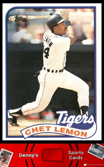 1989 TOPPS #514 Chet Lemon Detroit Tigers carte de baseball EUR 1,86 ...