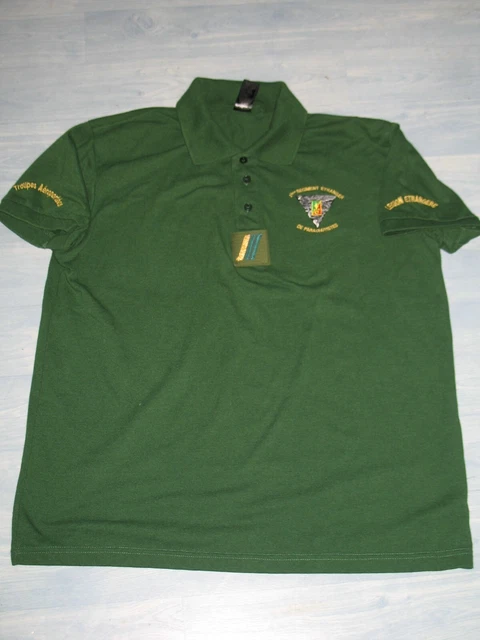 LÉGION ÉTRANGÈRE PARACHUTISTE 2° REP polo de caporal-chef taille XL EUR ...