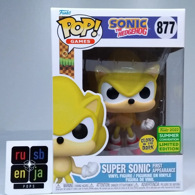 FUNKO POP! GAMES Sonic The Hedgehog Super Sonic First Appearance Glows ...