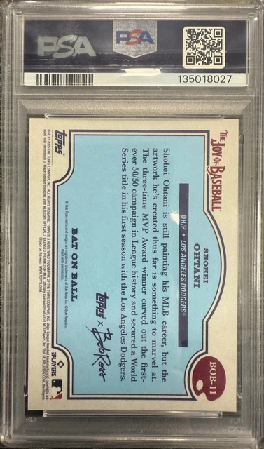 2025 BOB ROSS X Topps Shohei Ohtani Bat On Ball Indian Yellow 08 /25 ...