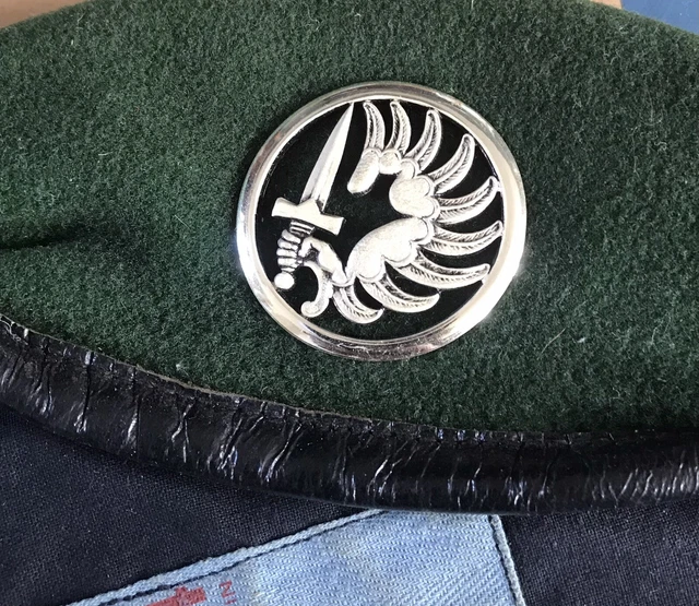 VINTAGE FRENCH FOREIGN Legion Military Beret With Badge 2e REP Brigade ...