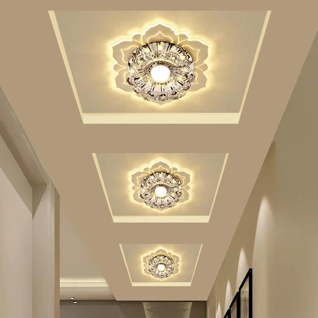 MODERN LED CRYSTAL Ceiling Lights Surface Mounted Porch Aisle Lamp ...
