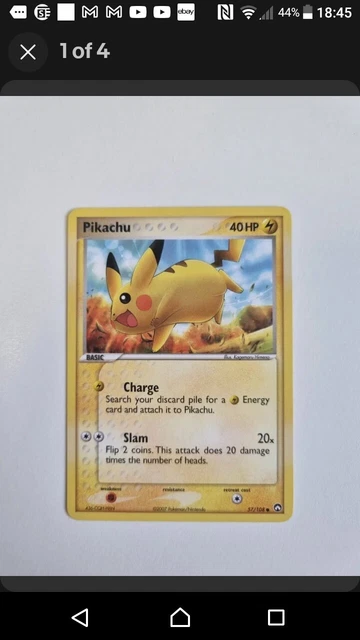 VINTAGE POKÉMON TCG Pikachu EX Power Keepers 57 Regular Common NM - INK ...