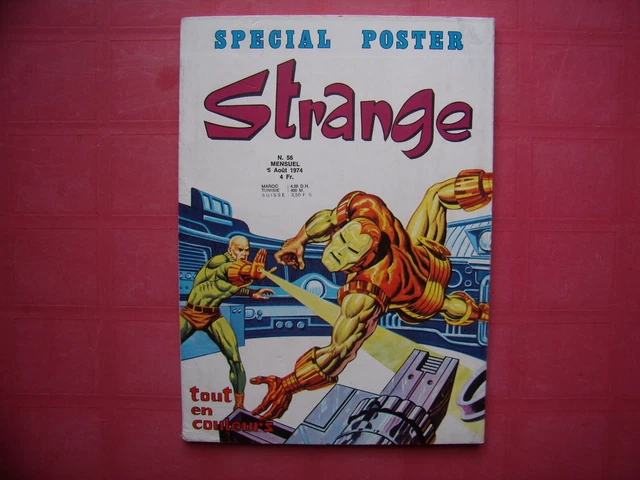 STRANGE N° 56 + Poster Attaché . Août 1974 . Éditions Lug . Bon État ...