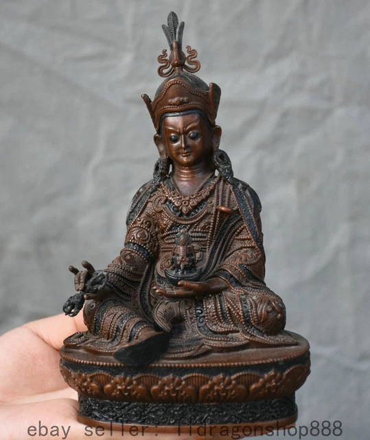 6 &ANCIEN BOUDDHISME tibétain en bronze, siège de lotus Padmasambhava EUR 222,00 - PicClick FR