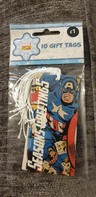 30 PACKS OF 10 MARVEL COMICS Captain America Gift Tags. (300) £15.03 ...