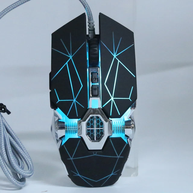 WIRED GAMING MOUSE Programmable RGB Ergonomic Mechanical Mice For PC ...