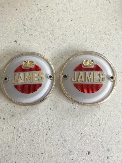 RARE JAMES MOTORCYCLE TANK BADGES Barn Find £65.00 - PicClick UK