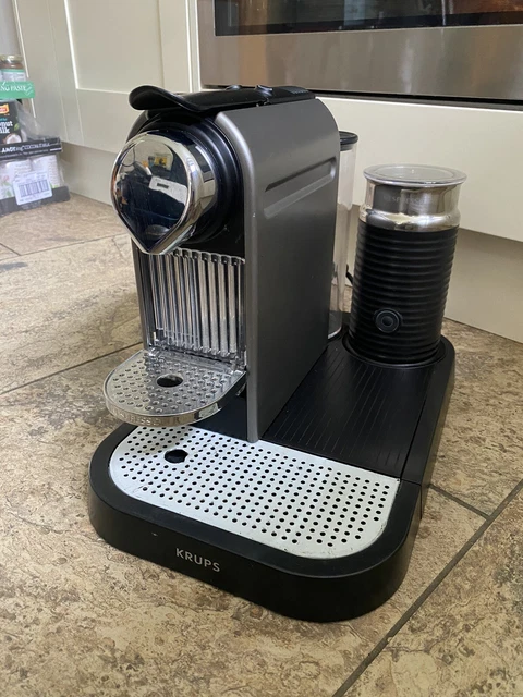 MACHINE À DOSETTES à lait Krupa Nespresso M190 gris Citiz & Aeroccino 3 ...