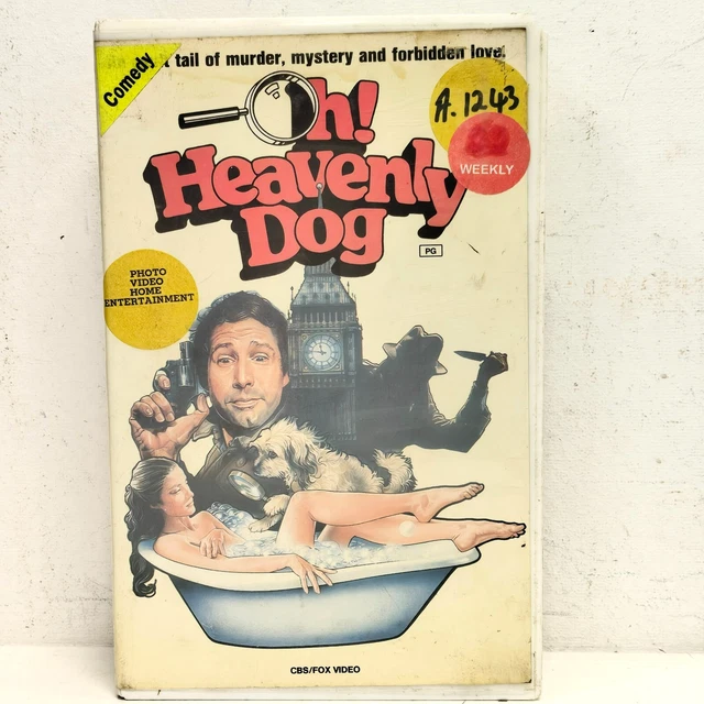 OH HEAVENLY DOG [VHS] CBS Fox Video Big Box Ex-Rental Tape Chevy Chase ...