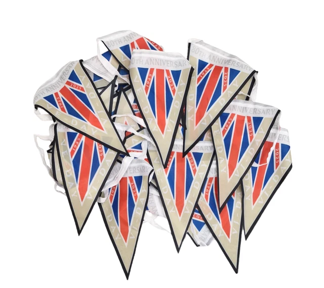 VE/VJ DAY 80TH Anniversay Commemorative Bunting 2025 Uk Navy Army Raf ...