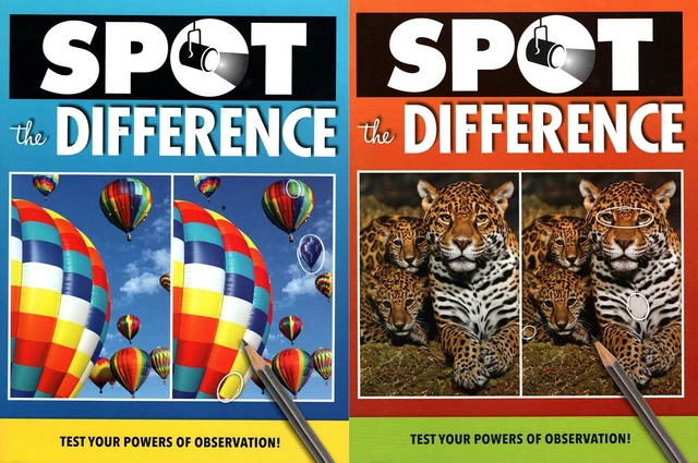 SPOT THE DIFFERENCE - Picture Puzzles Book (Set of 2 Book) - v1 £10.39 ...