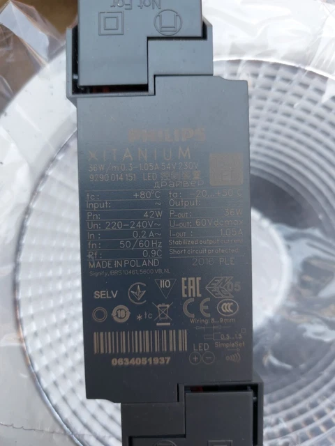 PHILIPS XITANIUM LED driver 36w 9290014151 £11.11 - PicClick UK