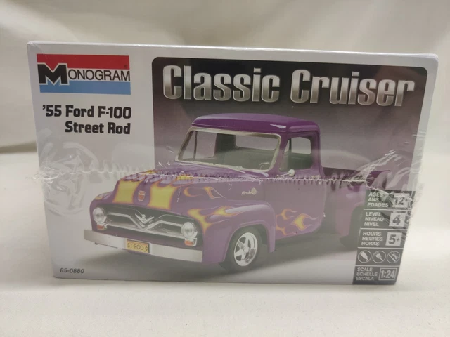 FORD '55 F-100 Pick Up Street Rod - 1:24 - Monogram EUR 27,95 - PicClick DE