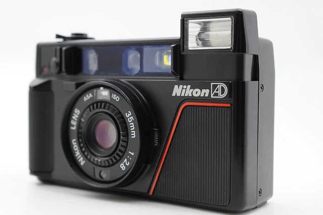 NIKON L35 AD ISO 1000 Black 35mm Point & Shoot Film Camera [Near MINT ...