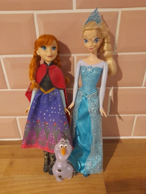 DISNEY PRINCESS FROZEN Elsa Anna olaf Dolls Mattel Barbie Size £14.00 ... DISNEY PRINCESS FROZEN Elsa Anna olaf Dolls Mattel Barbie Size £14.00 ...