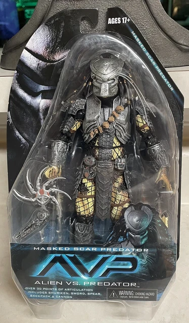 NECA ALIENS VS Predator Avp Masked Scar Predator Figure Authentic Super ...