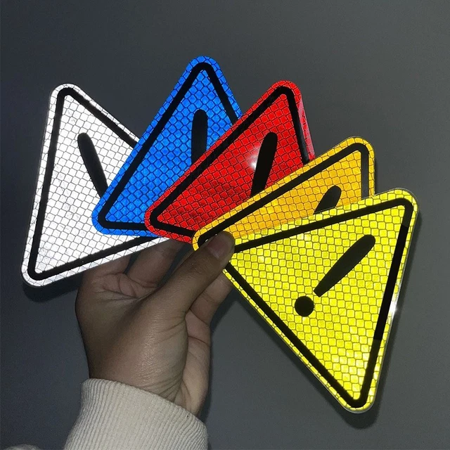 TRIANGLE TRIANGLE SAFETY Warning Tape Reflective Warning Stickers ...